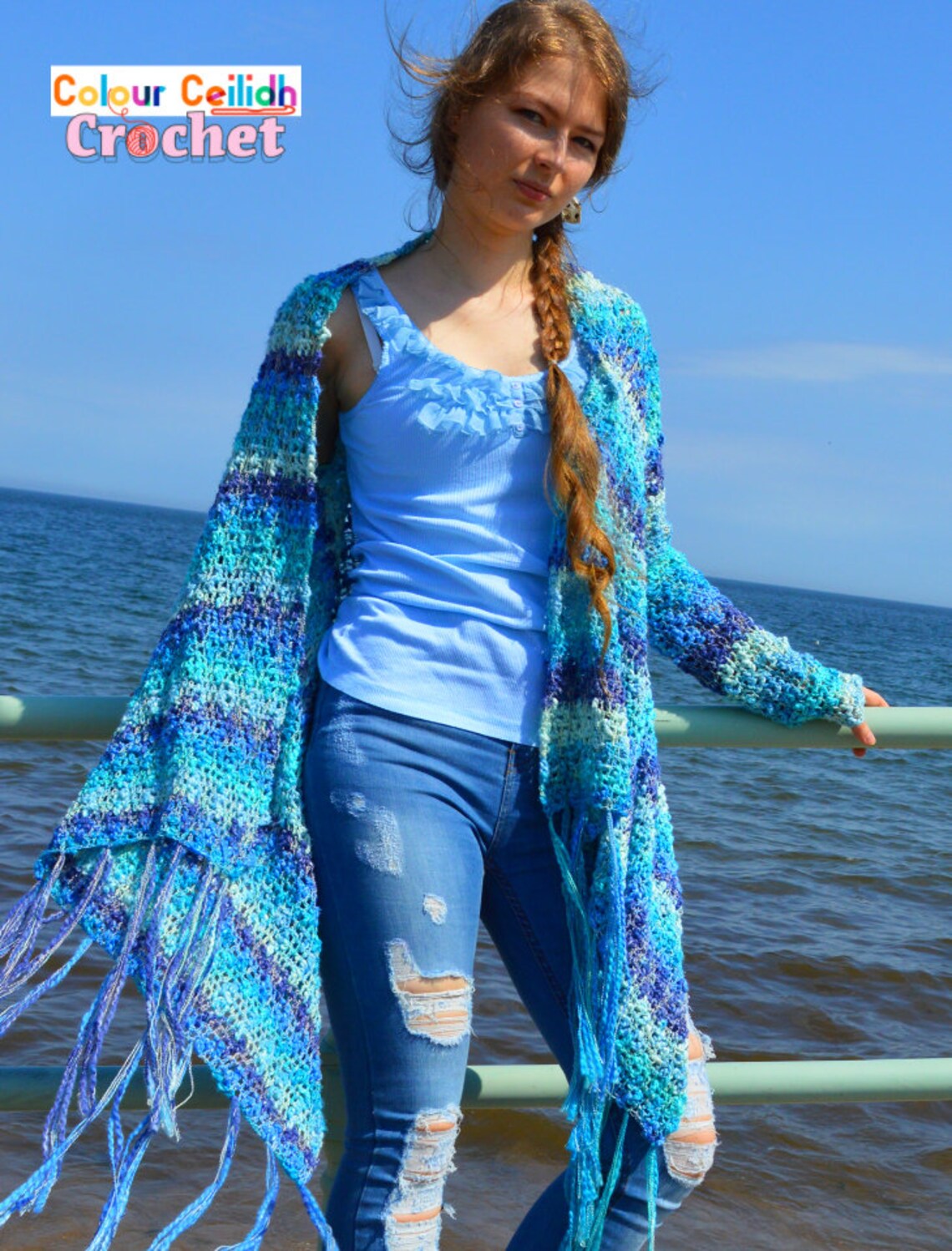 Crochet Waterfall Cardigan Pattern / Easy Pattern PDF / Womens | Etsy