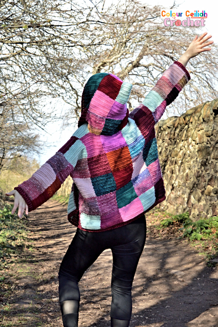 Crochet Patchwork Hoodie Pattern PDF | Patchwork Cardigan for Beginners ...