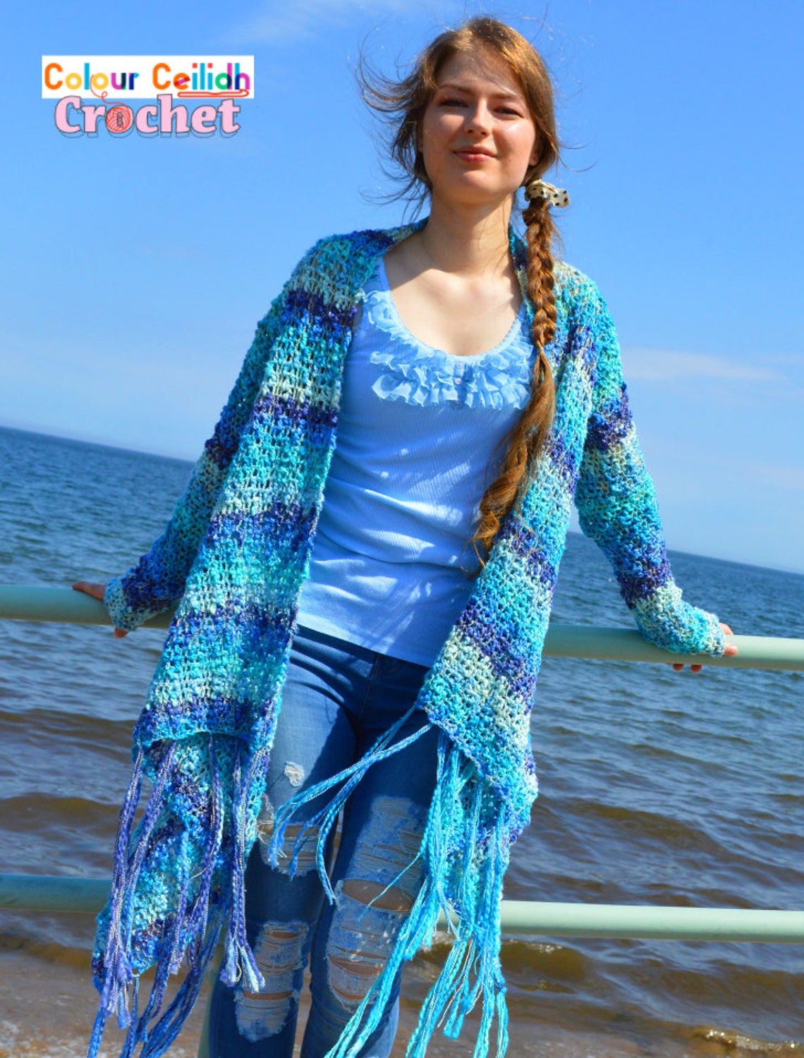 Crochet Waterfall Cardigan Pattern / Easy Pattern PDF / Womens | Etsy