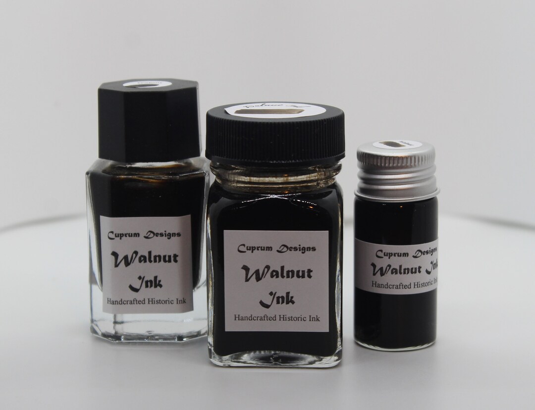 Walnut Brown Calligraphy Ink - Historic Recipe - Etsy