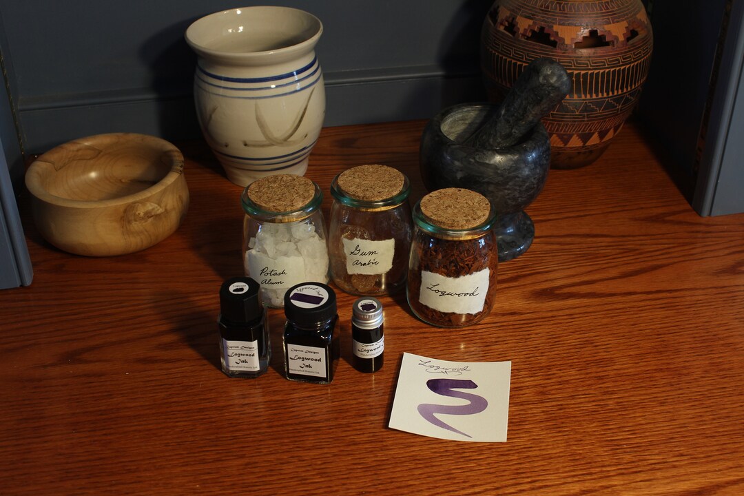 Violet Logwood Calligraphy Ink - Historic Recipe - Etsy