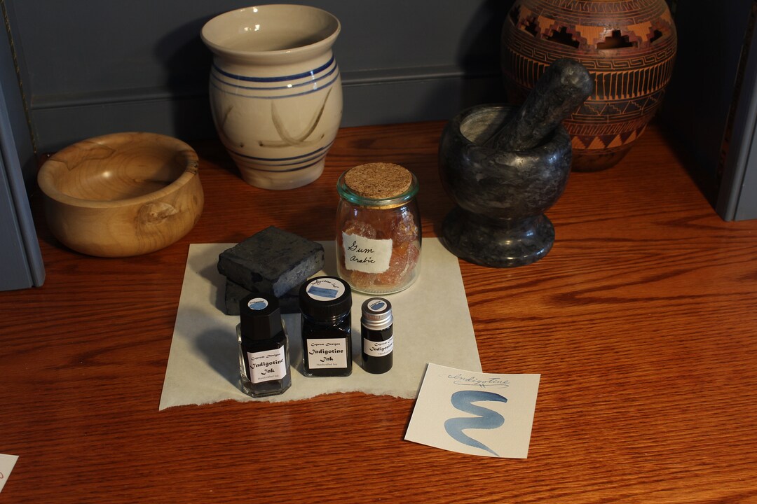Indigotine Blue Handcrafted Calligraphy Ink - Etsy