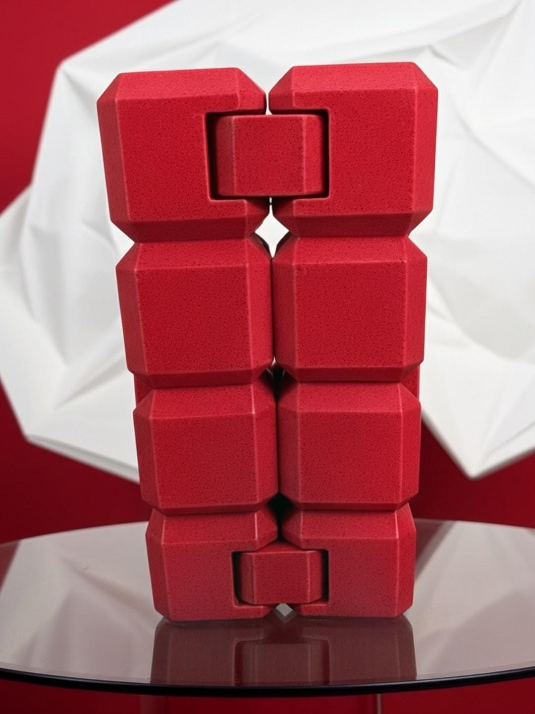 3D Printed Infinity Cube Fidget Toy, Articulated Stress Reliever, Mini ...