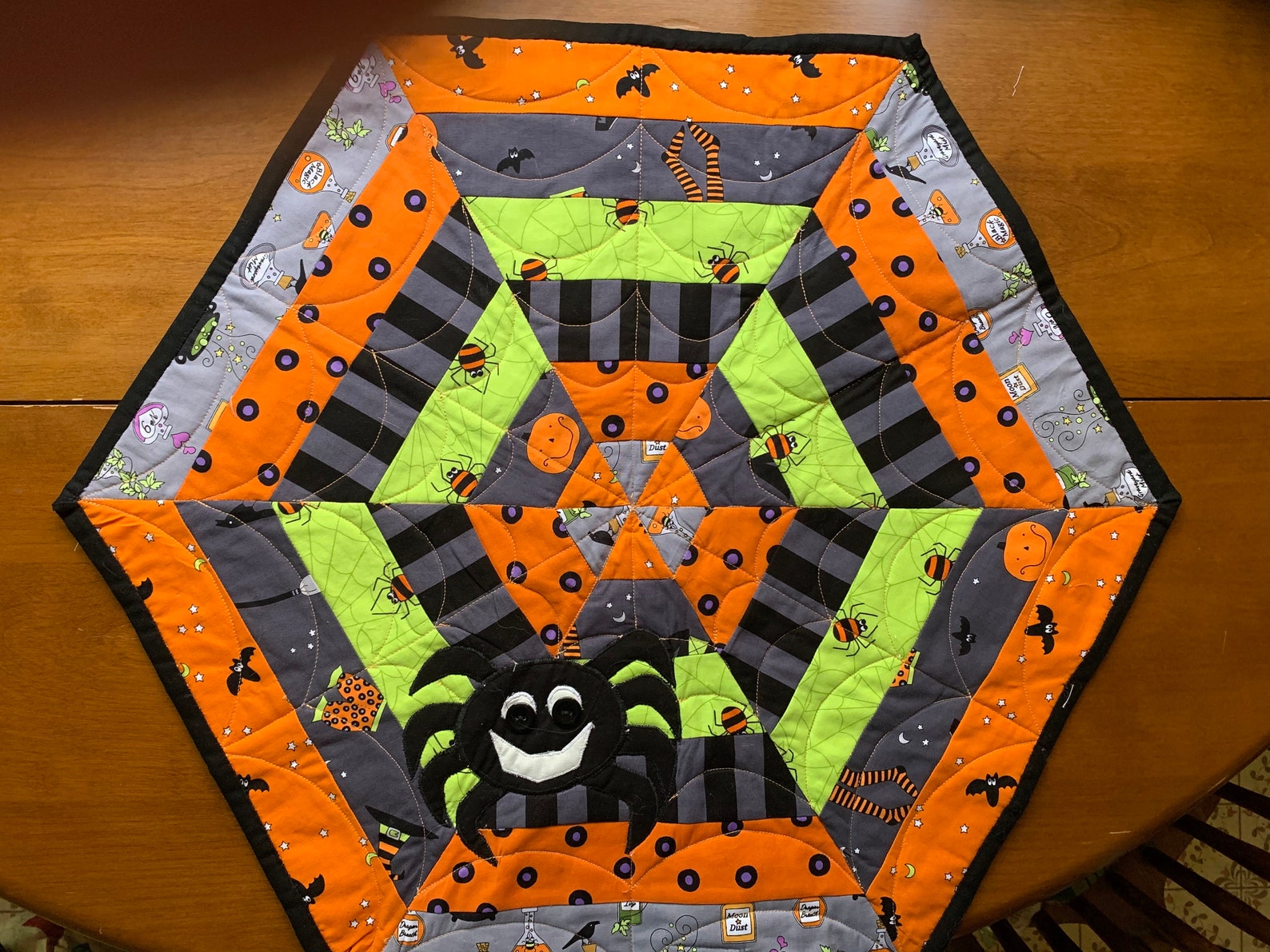 A Spider Web of a Table Topper - Etsy