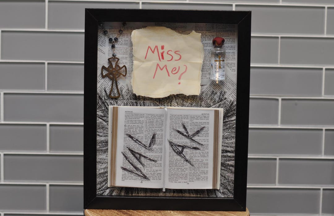 The Conjuring Shadow Box Annabelle Valak-black Frame - Etsy