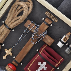 Vintage Exorcism Kit Shadow Box Dark Grey - Etsy