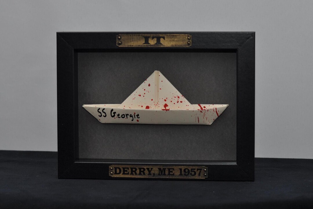 IT Inspired Horror Movie Shadow Box- Paper Boat- SS Georgie - Etsy UK