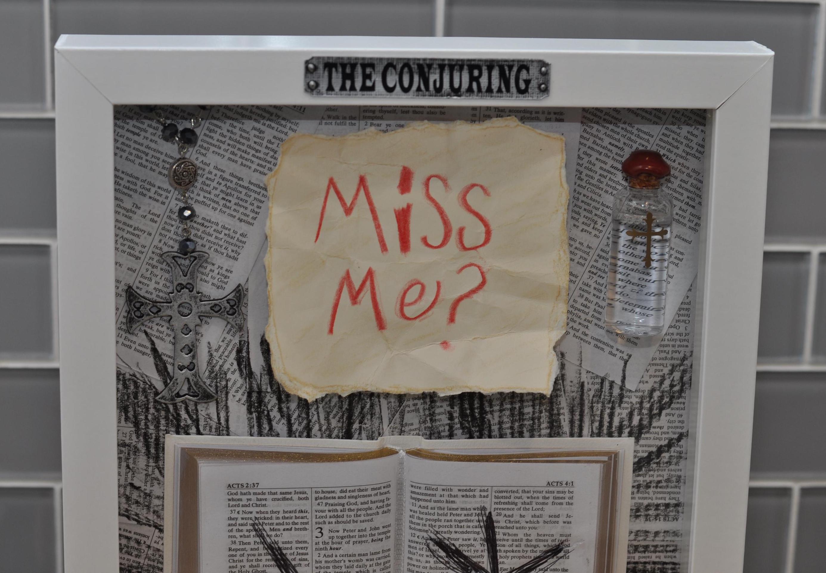 The Conjuring Inspired Shadow Box- Annabelle- Valak- Warrens Demonology ...
