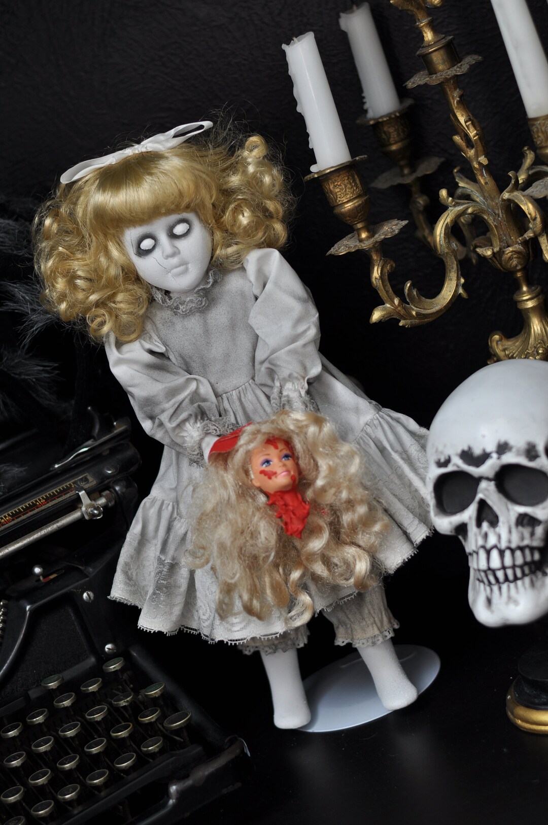 Creepy Scary Porcelain Horror Doll Lindsey - Etsy