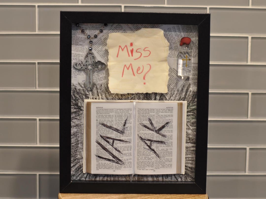 The Conjuring Shadow Box Annabelle Valak-black Frame - Etsy