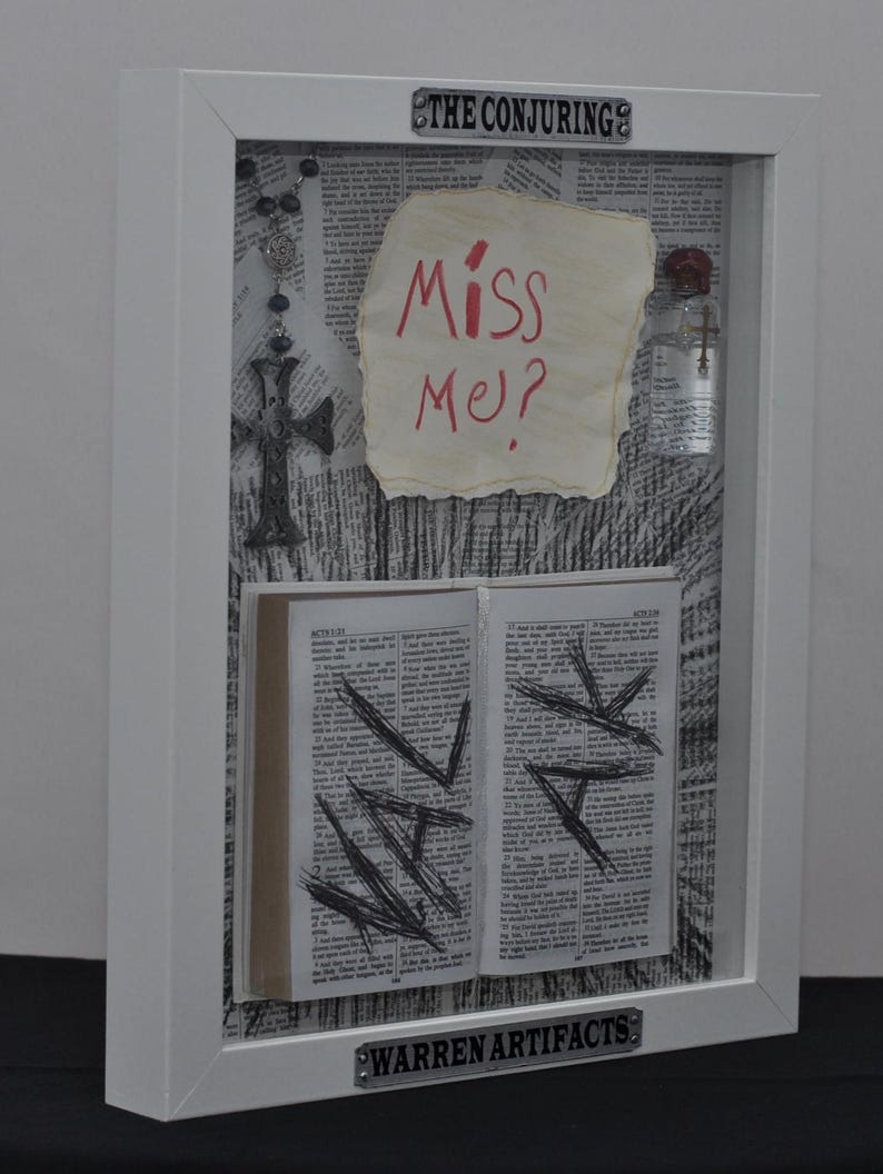 The Conjuring Inspired Shadow Box- Annabelle- Valak- Warrens Demonology ...