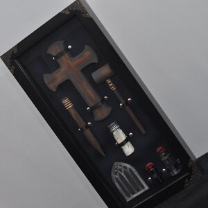 Vintage Vampire Hunting Kit Shadow Box- Royal Blue - Etsy