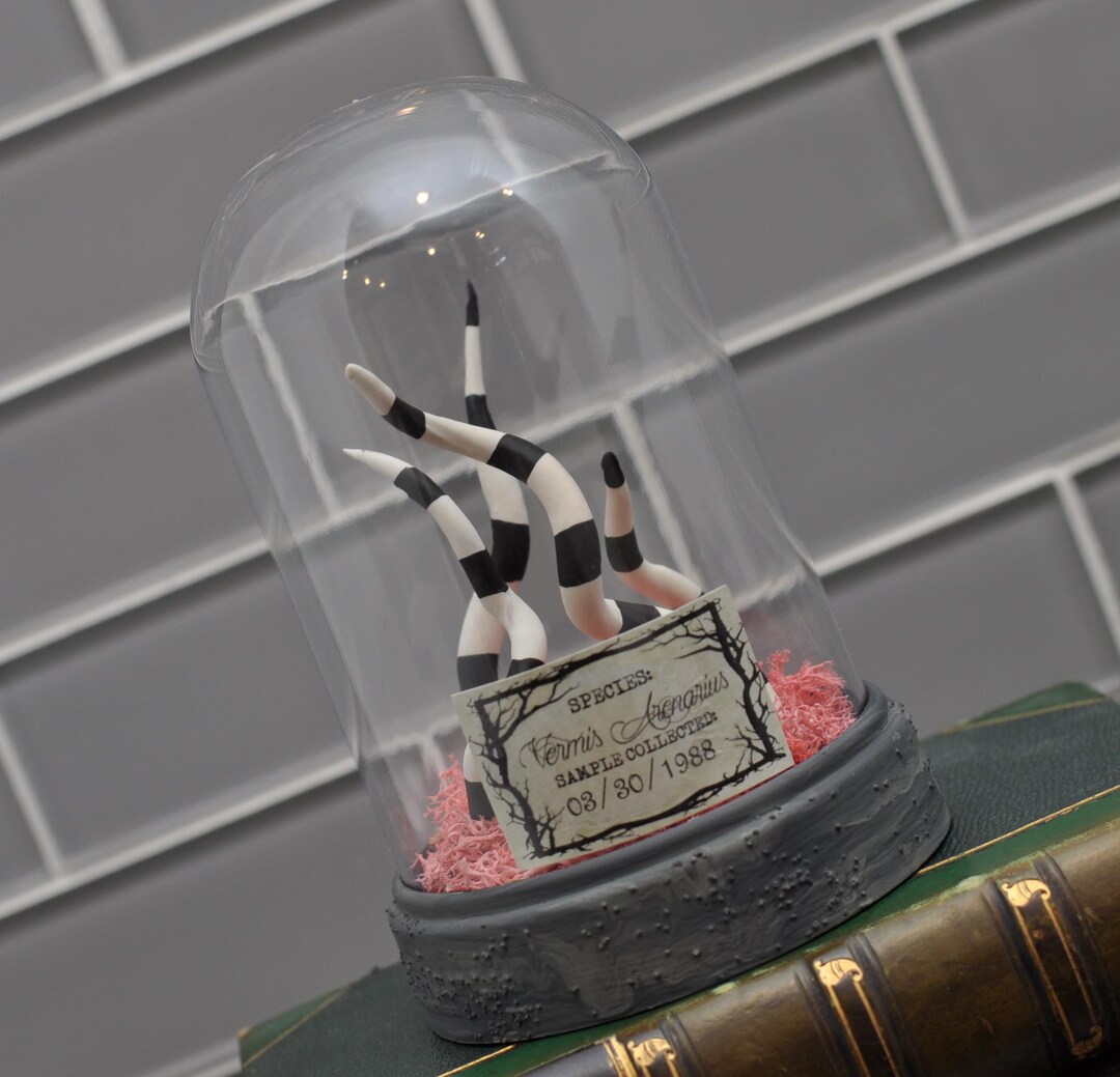 Mini Sandworm Plant in Dome- Bright Pink - Etsy