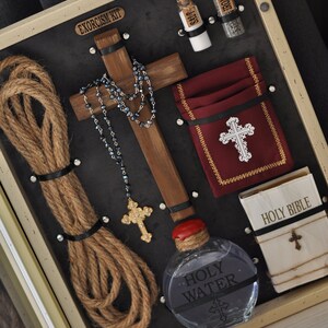 Vintage Exorcism Kit Shadow Box Dark Grey - Etsy