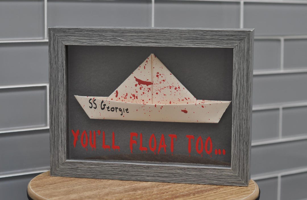 IT Horror Movie Shadow Box- Dark Grey - Etsy