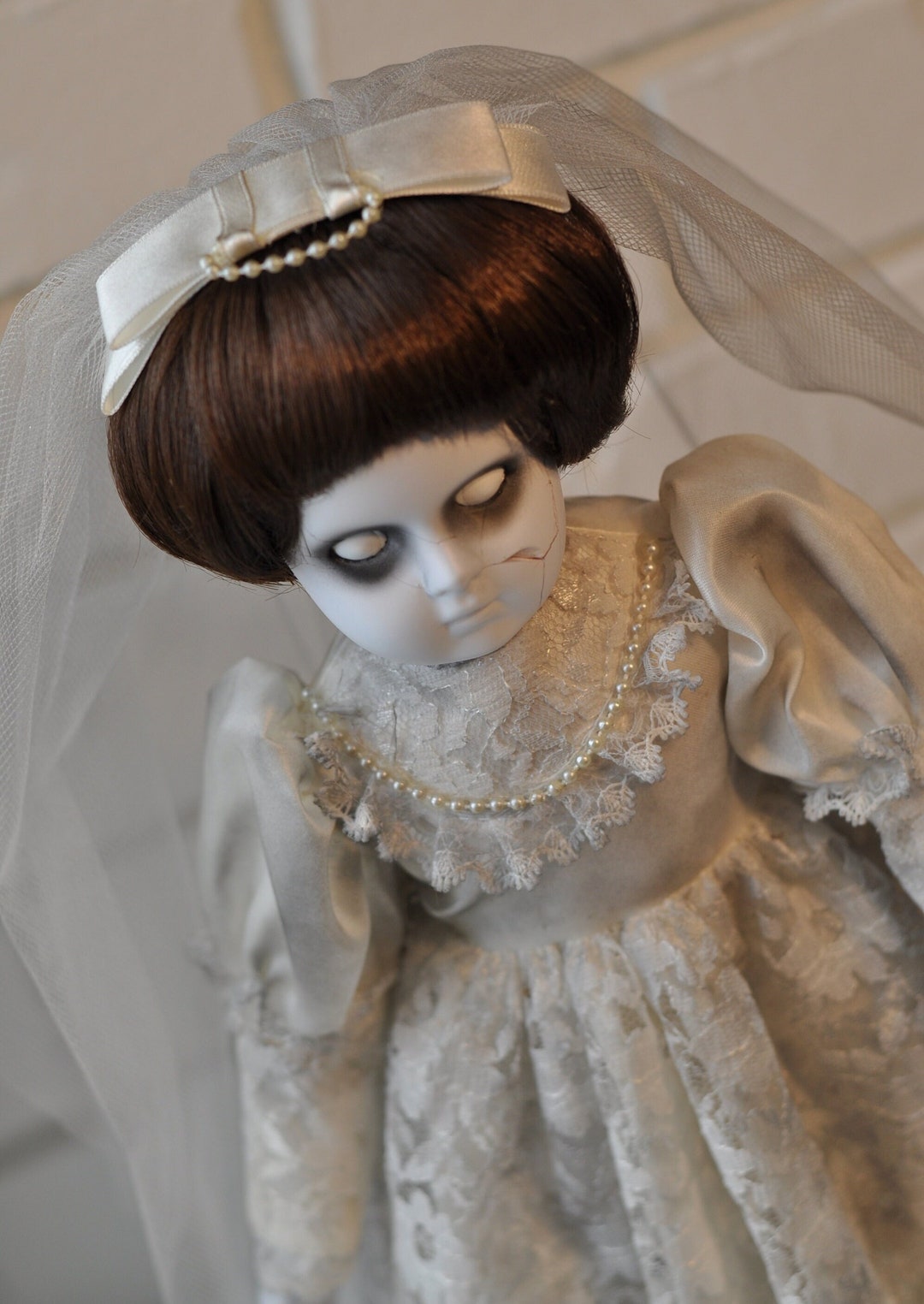 Creepy Scary Porcelain Horror Doll Evelyn Etsy