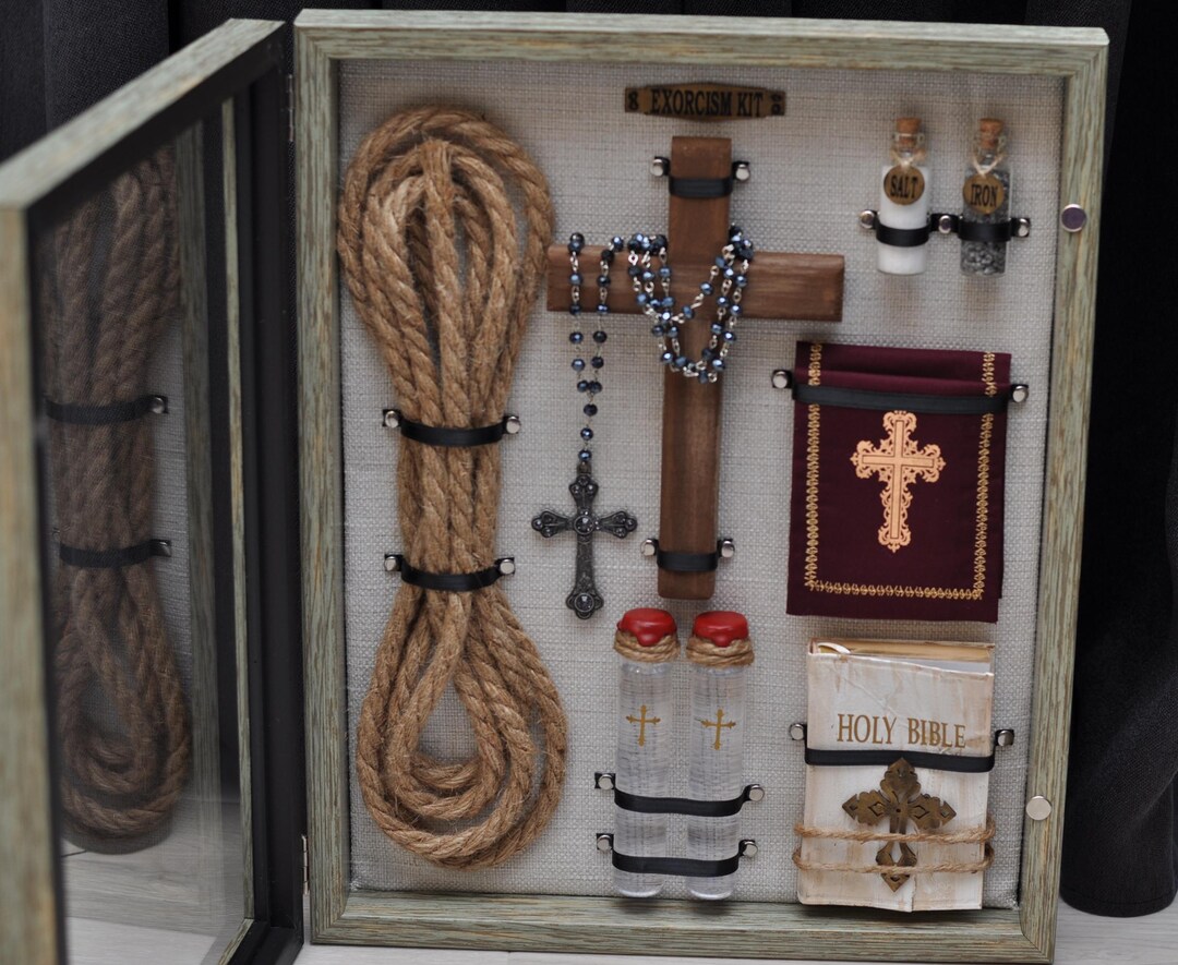 Vintage Exorcism Kit Shadow Box No. 2 - White - Etsy