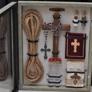 Vintage Exorcism Kit Shadow Box No. 2 - White - Etsy