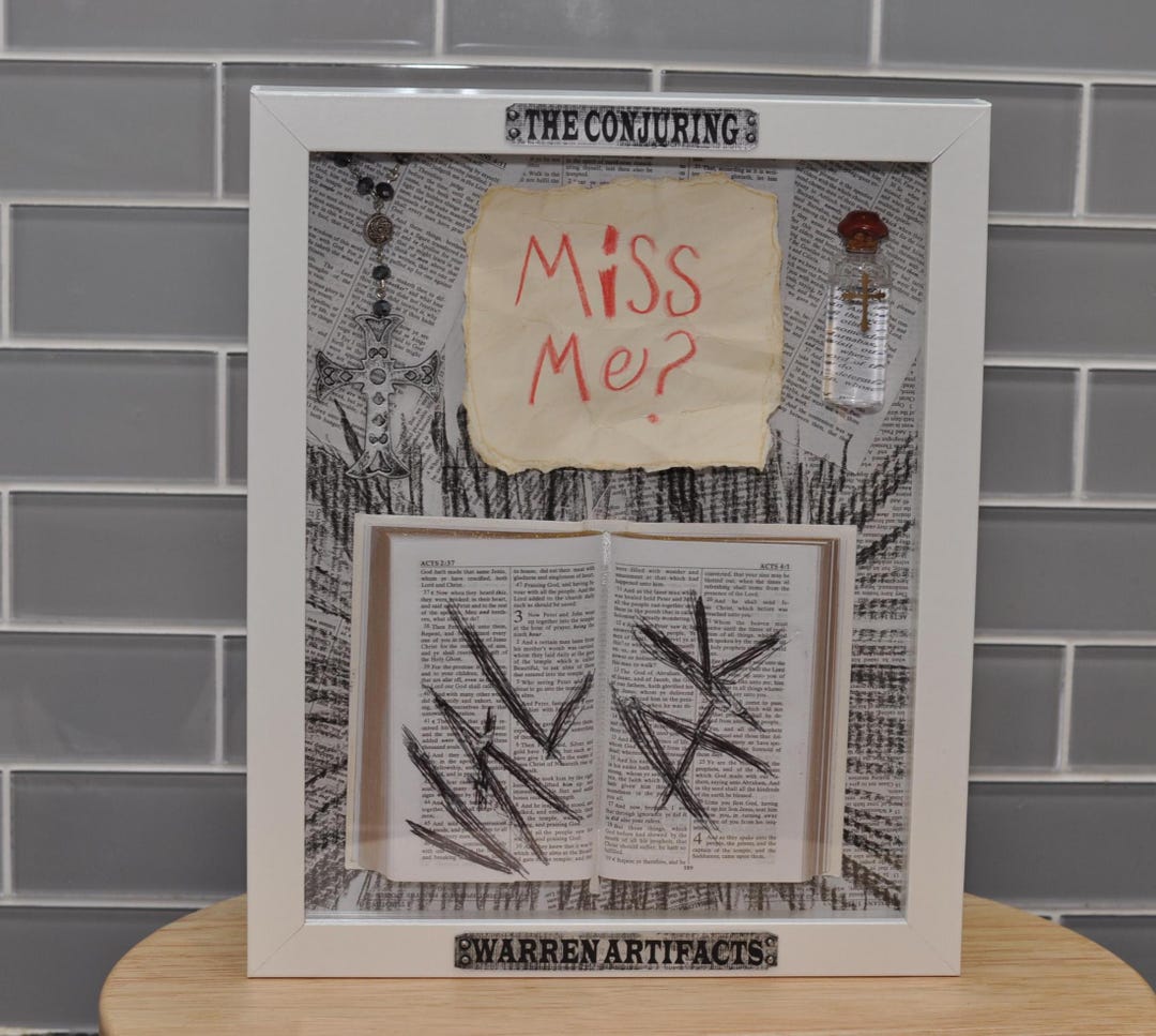 The Conjuring Inspired Shadow Box- Annabelle- Valak- Warrens Demonology ...