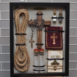 Vintage Exorcism Kit Shadow Box- Black Frame - Etsy