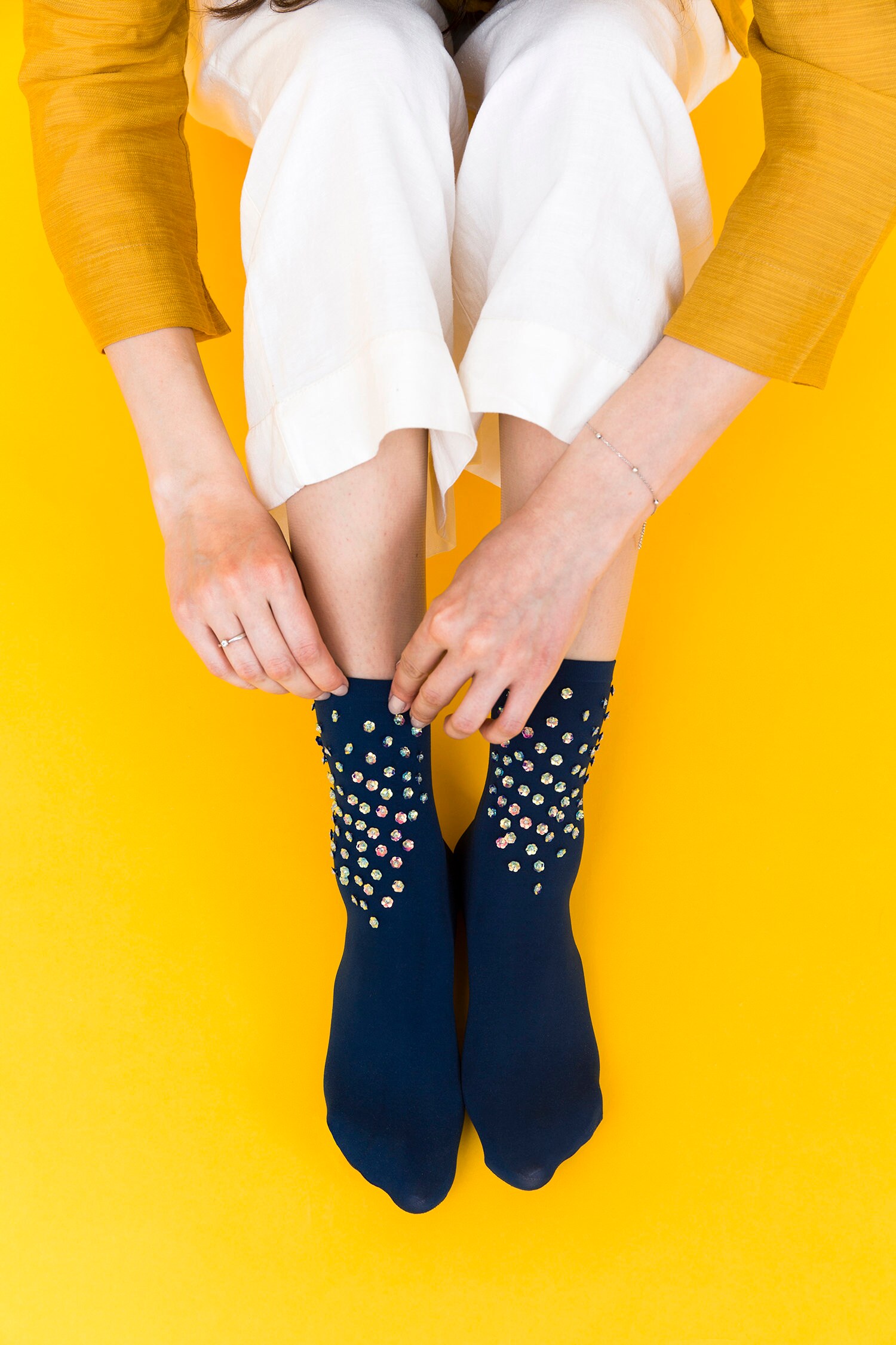 Dark Blue Nylon Socks Ultramarine Dream - Etsy