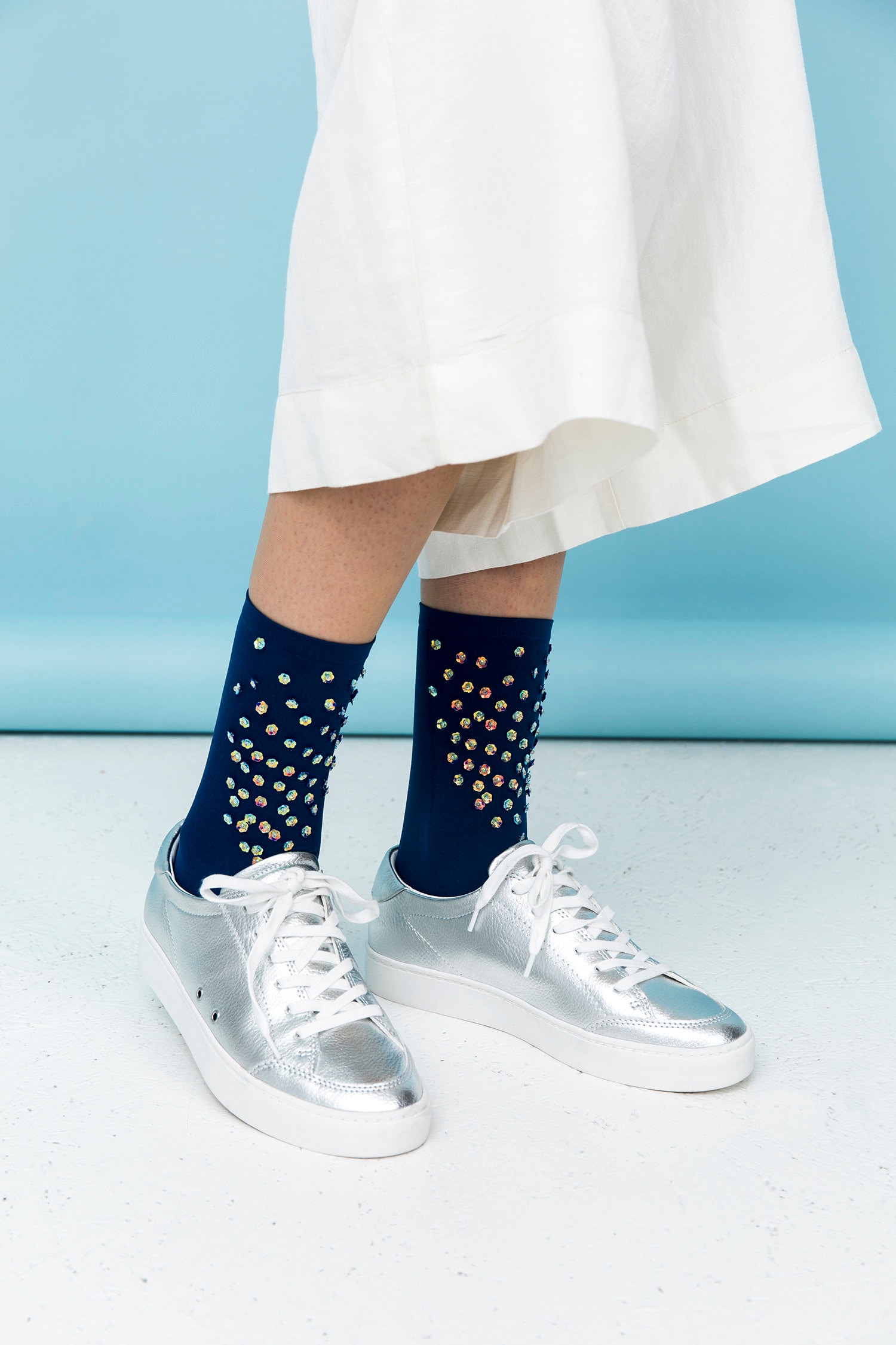 Dark Blue Nylon Socks Ultramarine Dream - Etsy