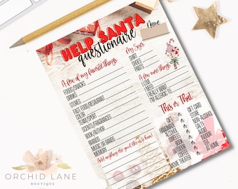 White Elephant Questionnaire - Etsy