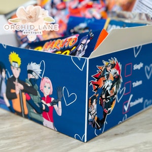 Anime Valentines Box Template PRINTABLE DIGITAL DESIGN 8x8x4 Box - Etsy