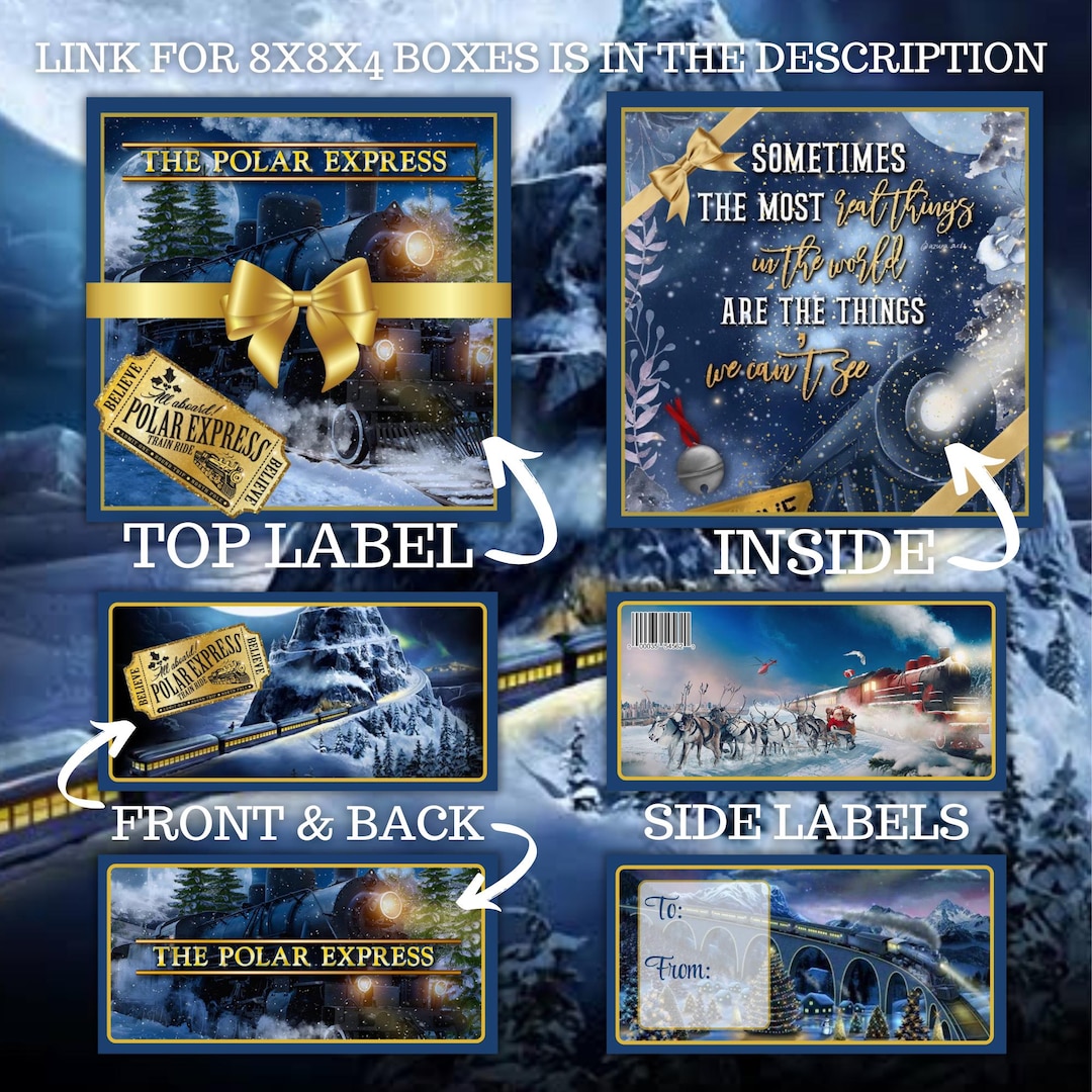 The P0lar Express Box Bundle 1 Template PRINTABLE | DIGITAL DESIGN ...