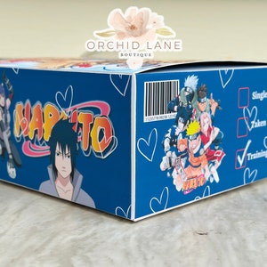 Anime Valentines Box Template PRINTABLE DIGITAL DESIGN 8x8x4 Box - Etsy