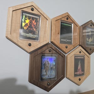 Hexagon Card Display Case: MTG, Land - With UV Mini Snap - Etsy
