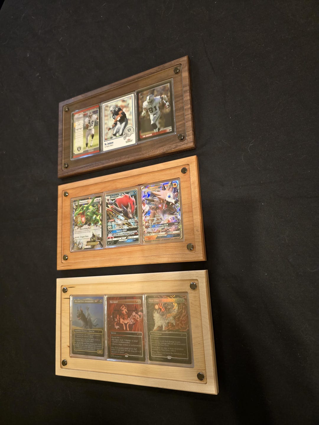 3-card Display Case: TCG, MTG, Sports Card Holder - Etsy