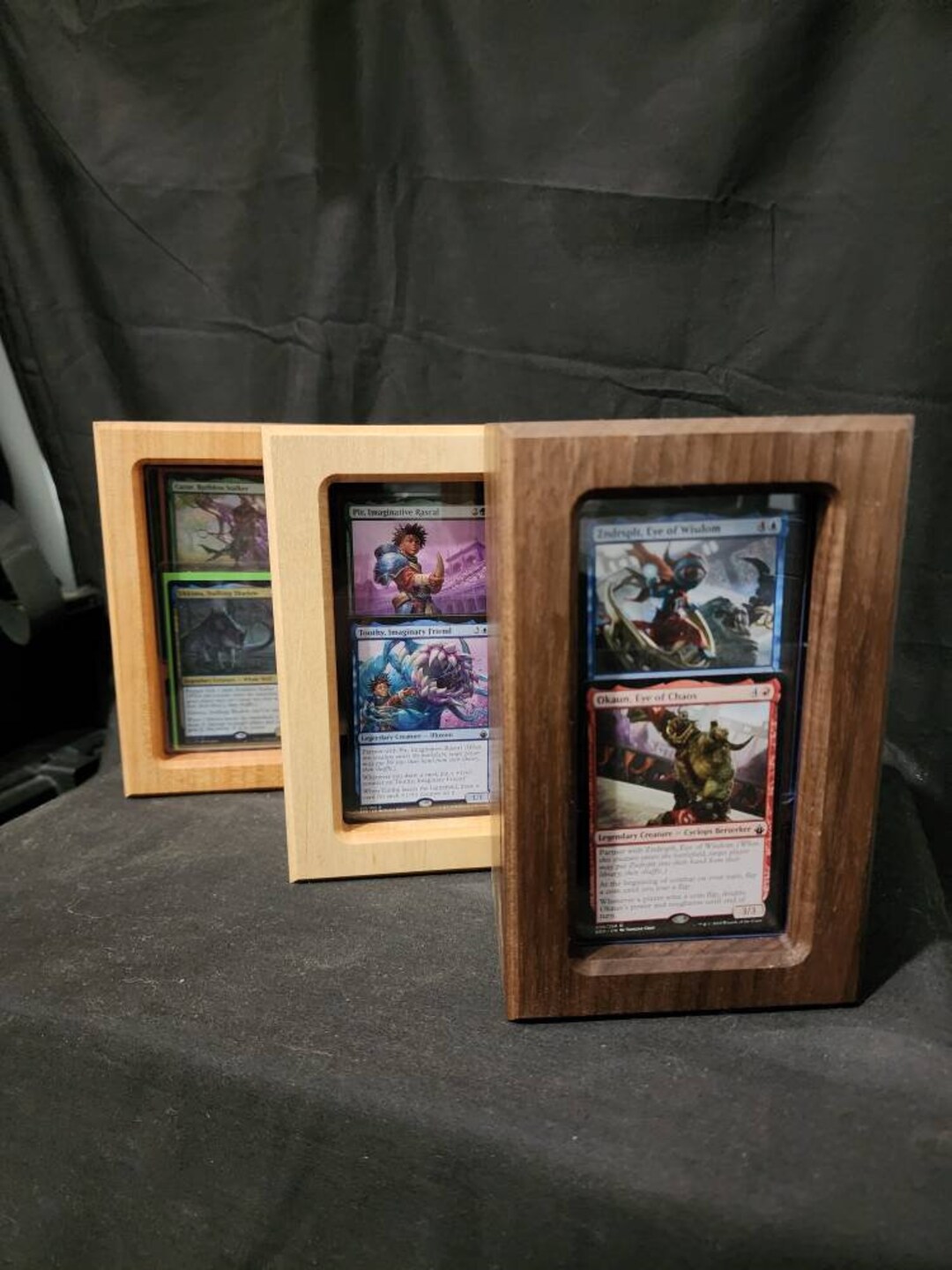 Wooden Commander/oathbreaker Deck Box: Holds 100 Double Sleeved Cards ...