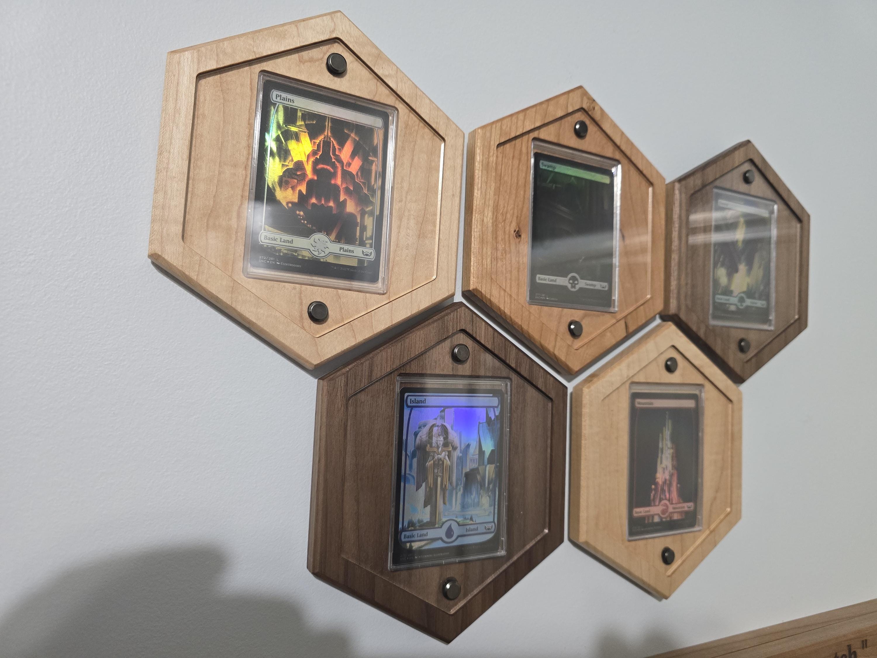 Hexagon Card Display Case: MTG, Land - With UV Mini Snap - Etsy