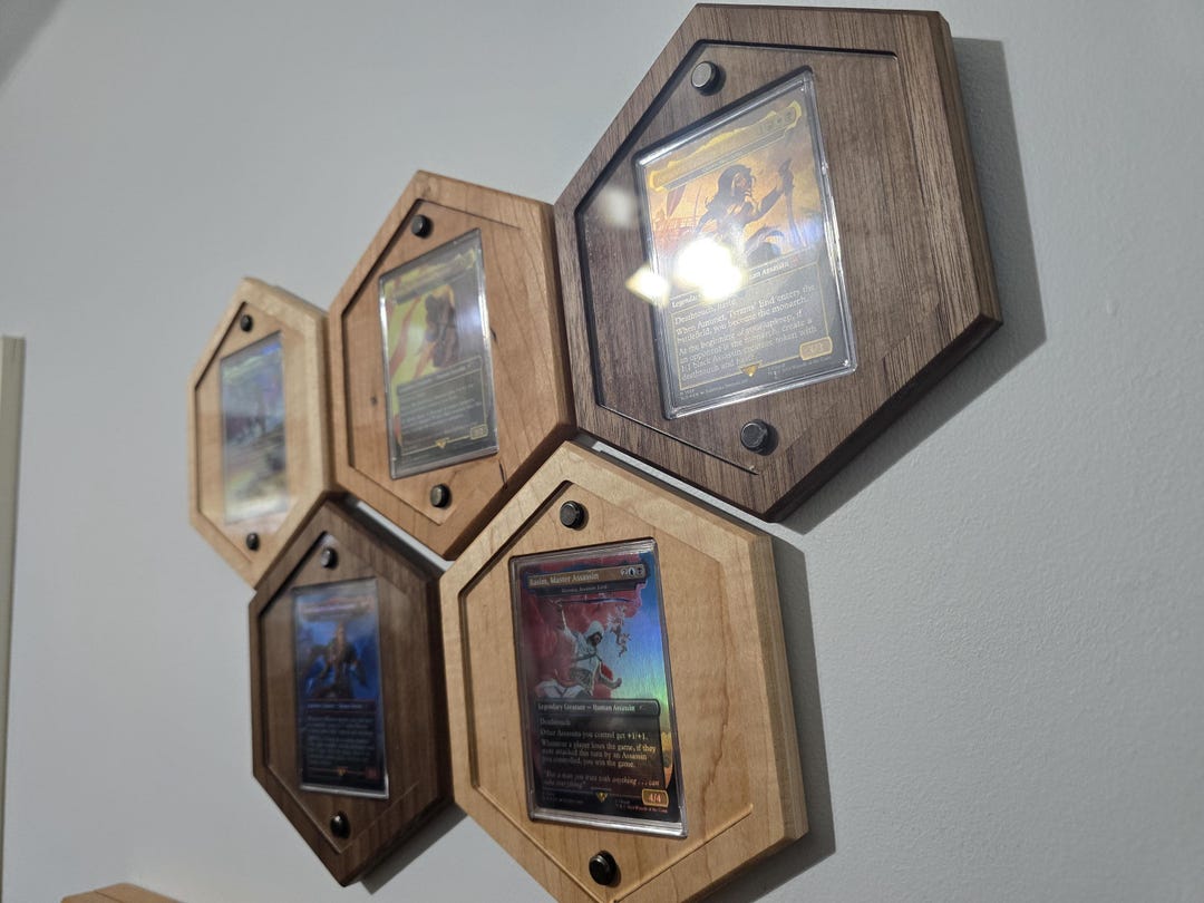 Hexagon Card Display Case: MTG, Land - With UV Mini Snap - Etsy