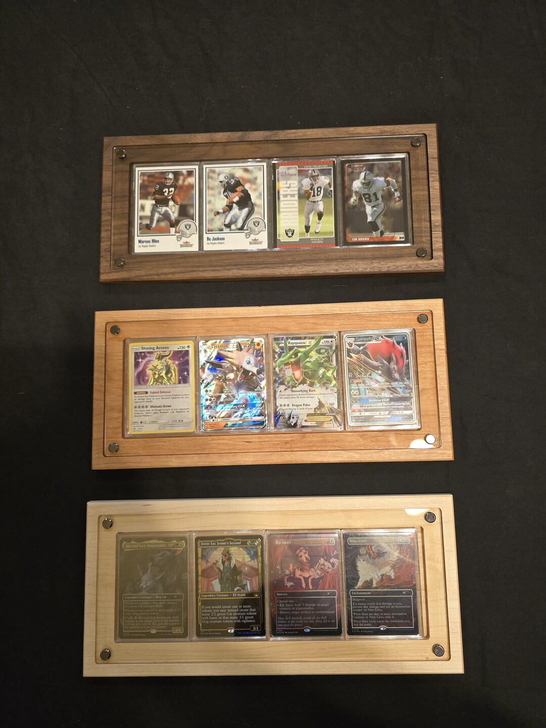 4-card Display Case: TCG, MTG, Sports Card Holder - Etsy