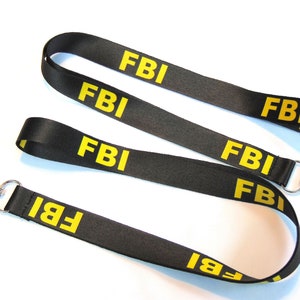 FBI Printed Neck Strap Lanyard 20mm - Etsy