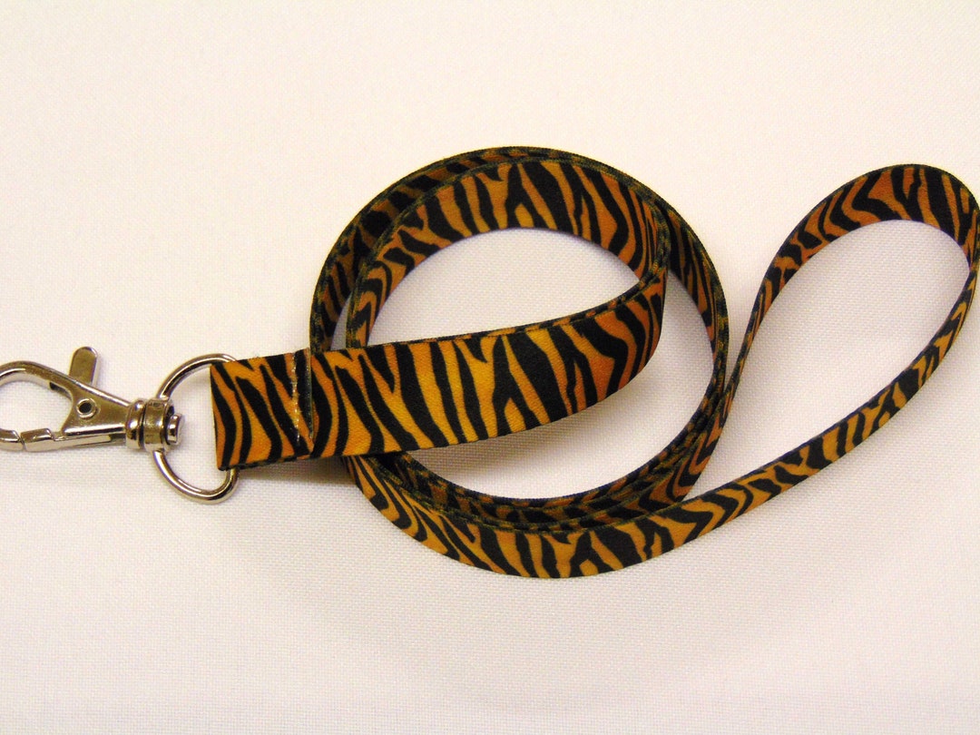 Tiger Skin Printed Neck Strap Lanyard 15mm - Etsy UK