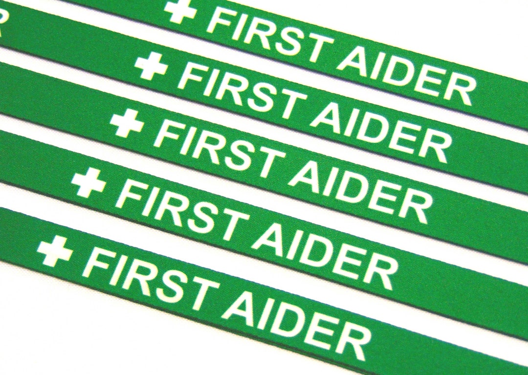 FIRST AIDER Printed Neck Strap Lanyard 15mm - Etsy Singapore
