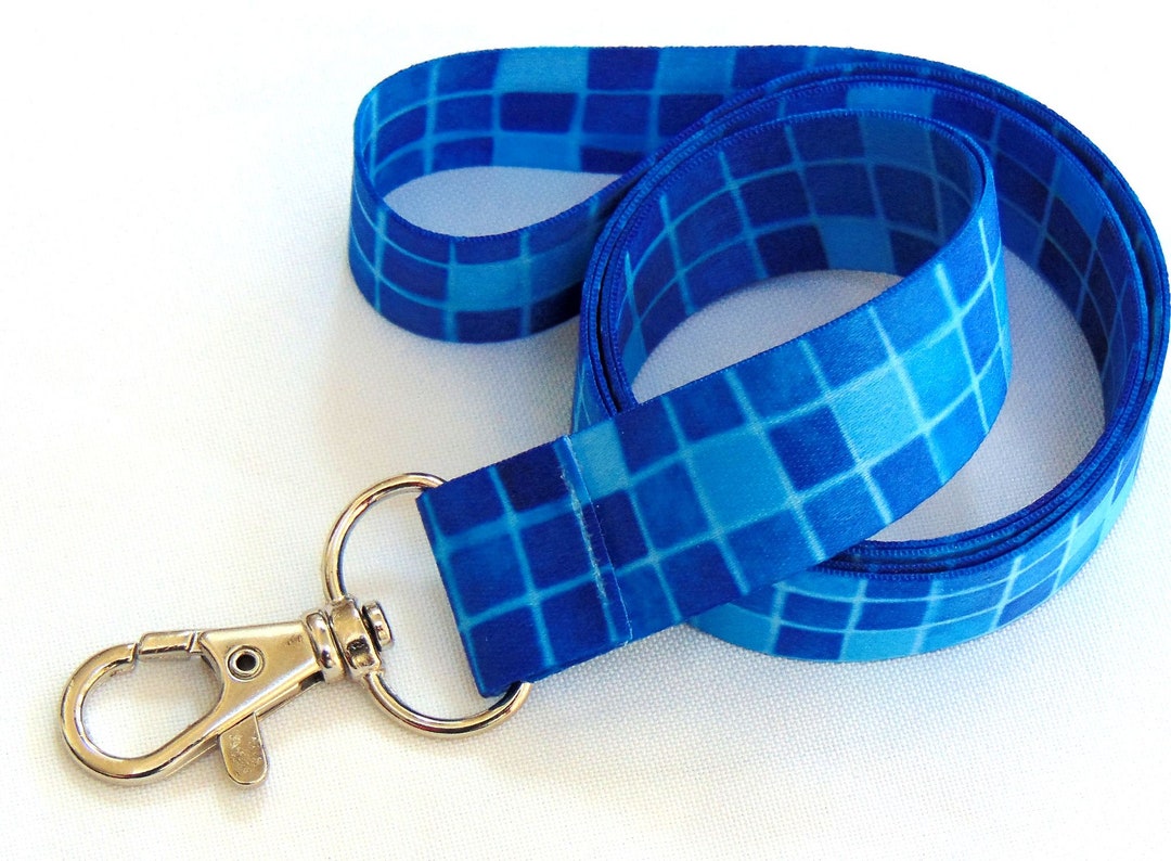 SWIMMING POOL, Bright and Attractive Print Neck Strap Lanyard 20mm ...