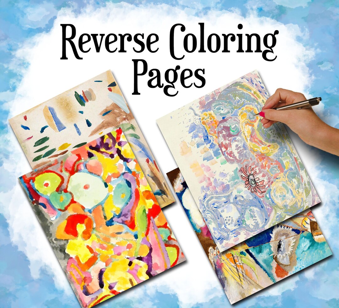 Adult Coloring Sheet | PDF Coloring Book | Reverse Coloring | Sketch ...