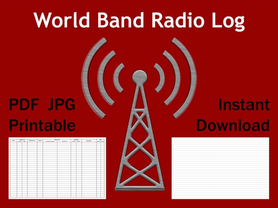 World Band Radio Book Global Broadcasting Logbook Journal Ham | Etsy