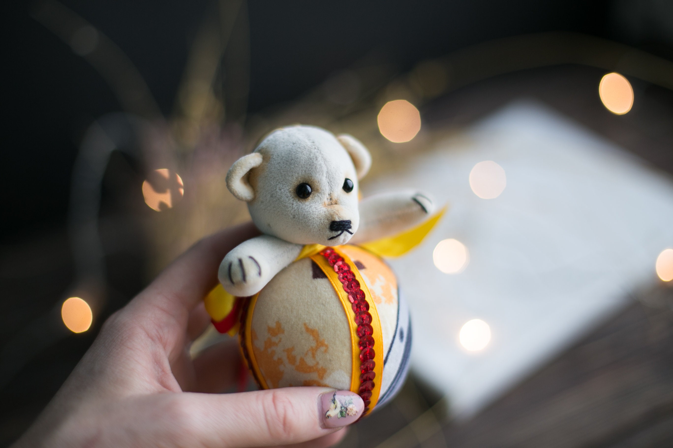 Bear ball Teddy bear toy handmade Teddy bear handmade toy | Etsy