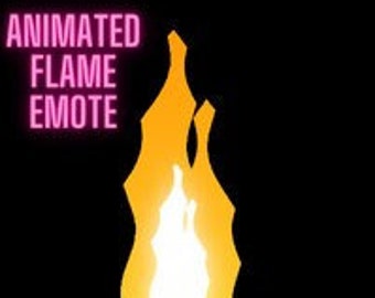 25 Emotes Chibi Flame Twitch Emote Cute Fireball Flame Fire Twitch ...