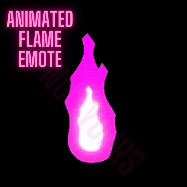 Animated Pink Flame Emote - Etsy