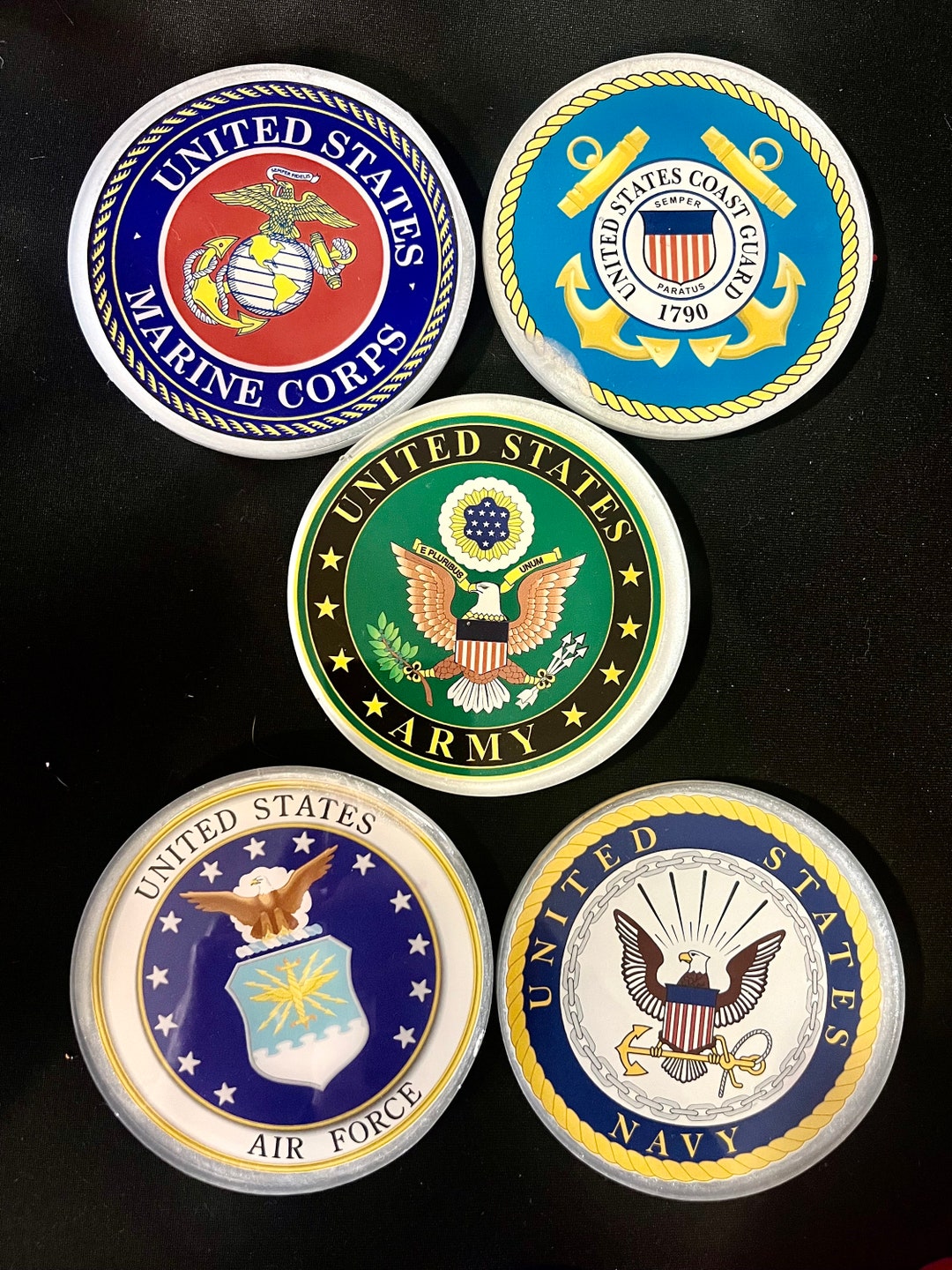Military Coasters Military Branches - Etsy