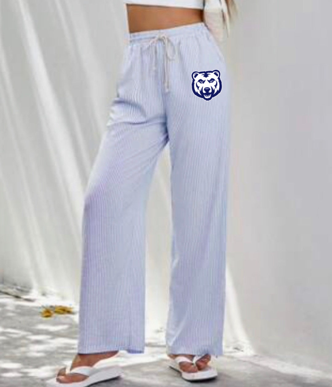 Custom College, Team, Dance, Company Apparel Flare Straight Leg Striped ...