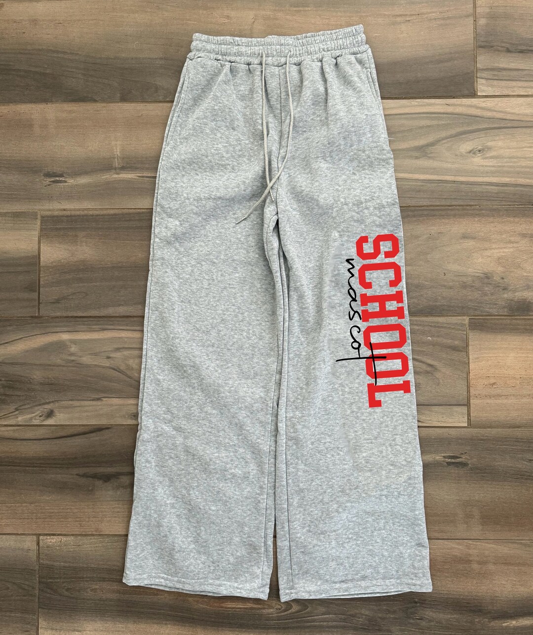 Custom College, Team, Print Script, Straight Leg Sweatpants Pants, Game ...