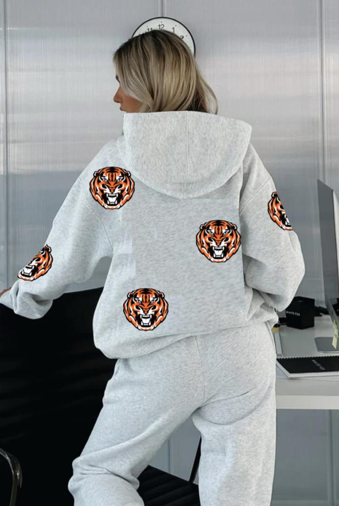 Custom College, Team, Company, Camp Apparel All Over Logo Hoodie, Game ...