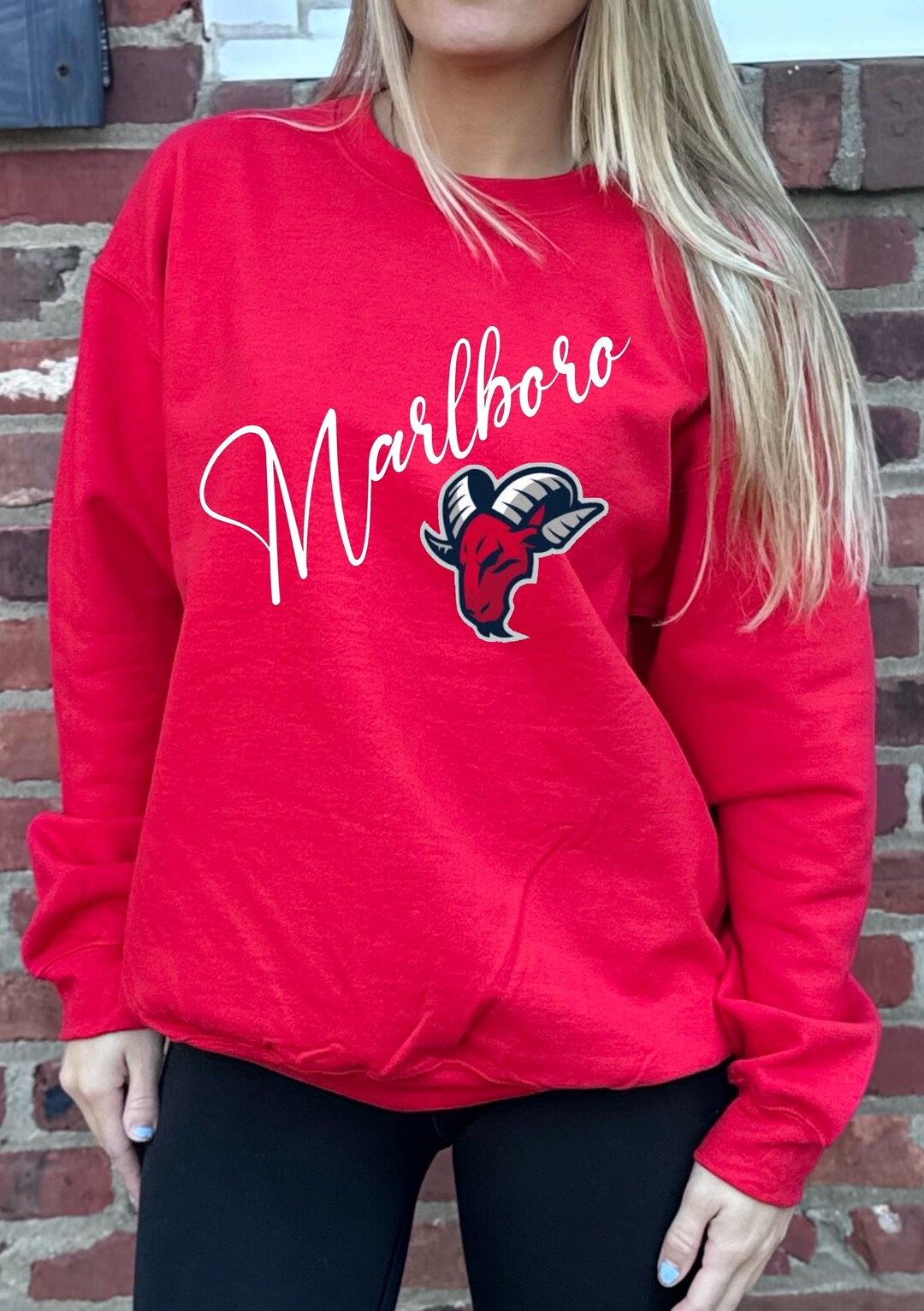 Custom College, Team, Camp, Script Text With Logo off the Shoulder ...